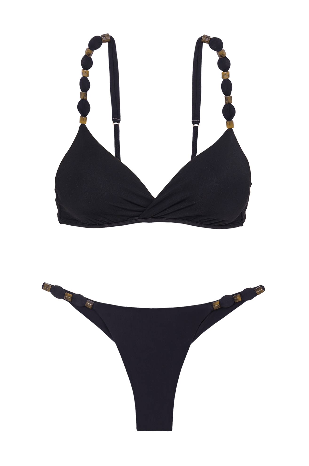 Top Kira Dora Black E Calcinha Diara Cheeky Black Vix Paula Hermanny Brasil