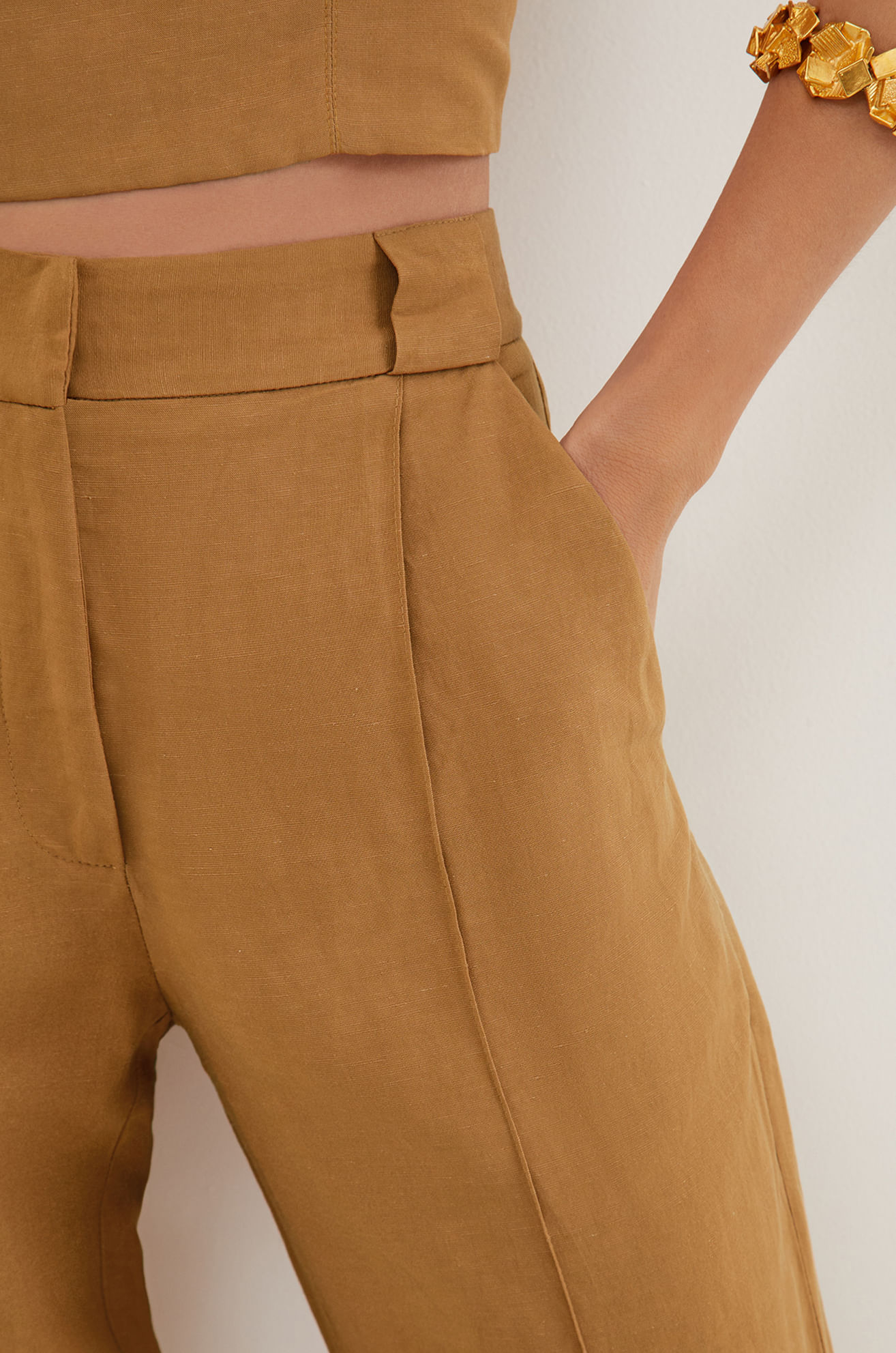 Top Gail Toffee e Calça Angelica Toffee - ViX Paula Hermanny Brasil