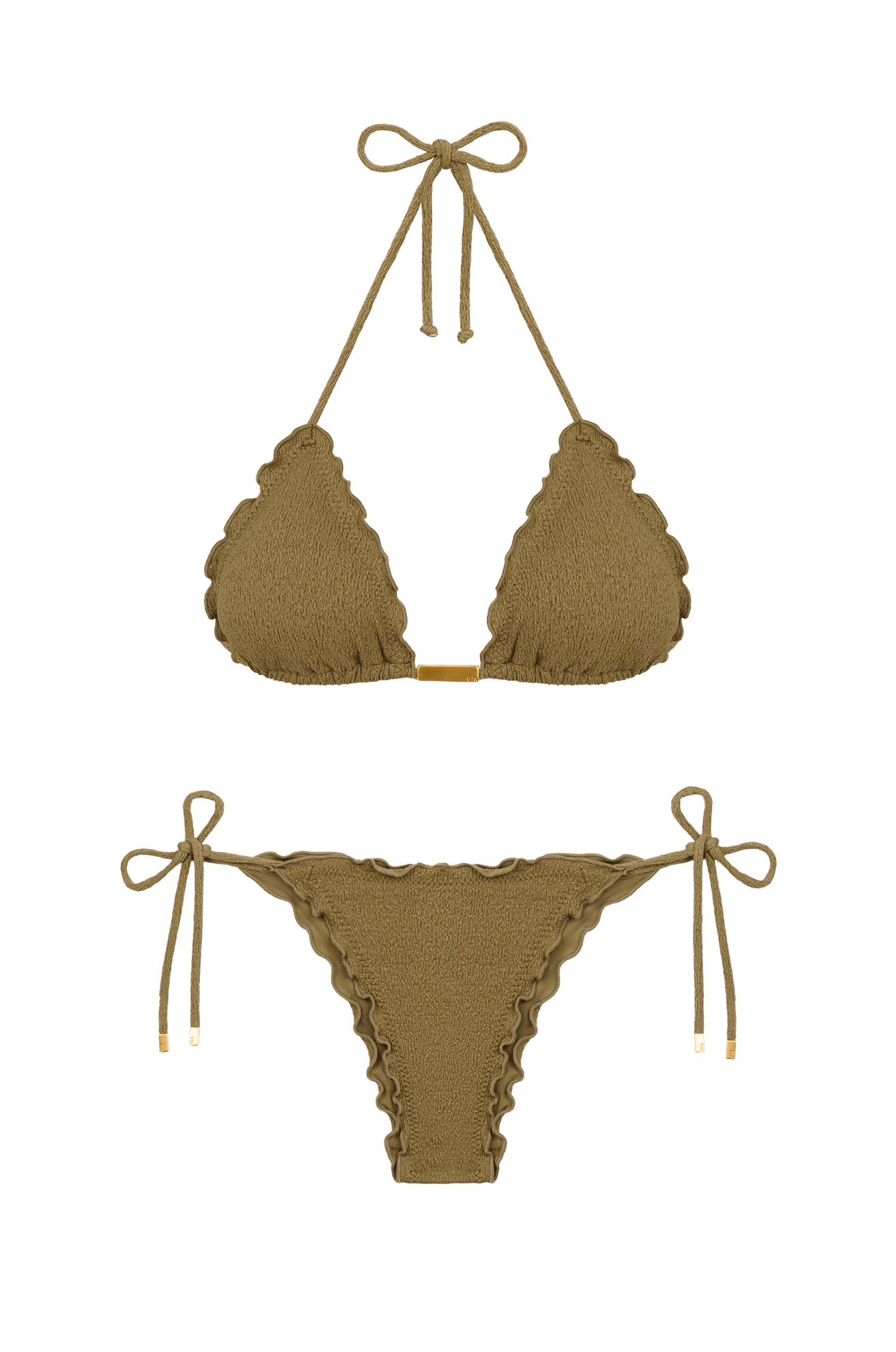 Top Tri Ripple Pistachio e Calcinha Ripple Br Pistachio - ViX Paula ...