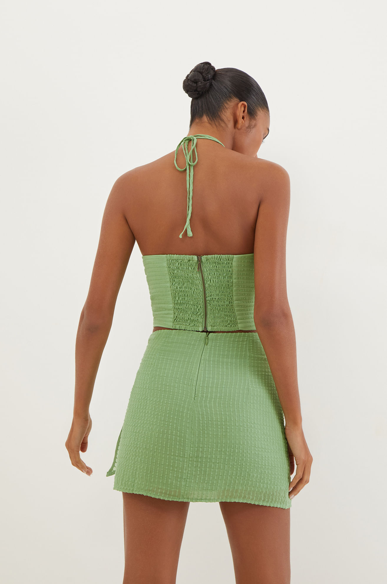 Top Coco Aloe e Saia Curta Kim Aloe - ViX Paula Hermanny Brasil