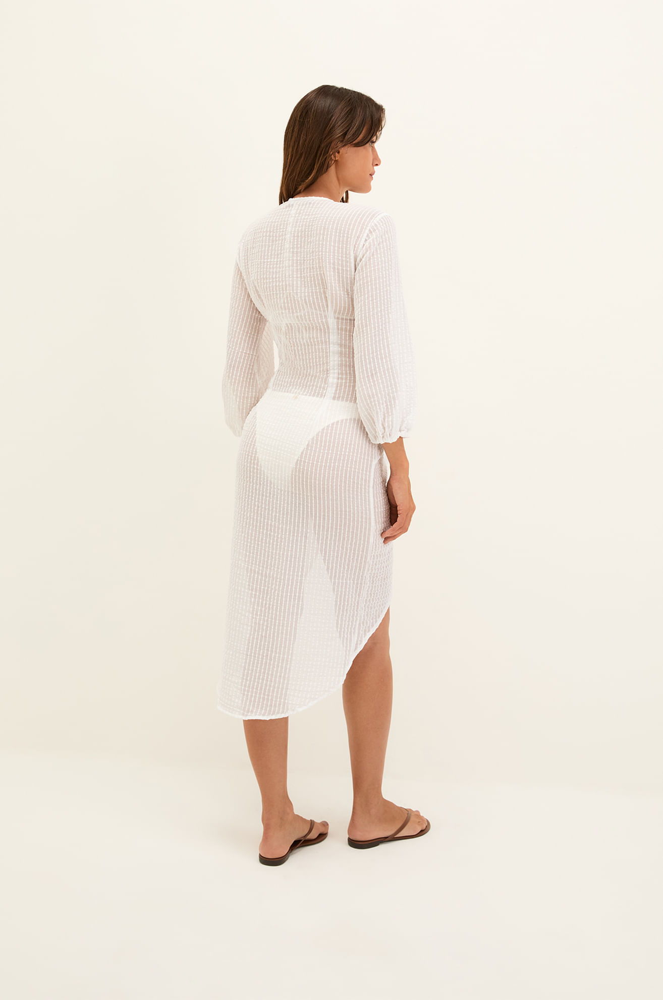 Saída Midi Lane Off White - ViX Paula Hermanny Brasil